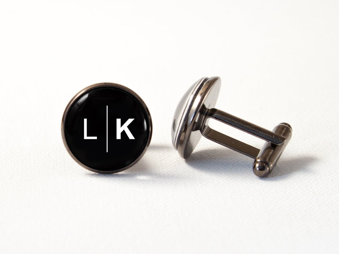 Letter Cuff Links Personalize Customized Cufflinks Initials Wedding ...
