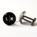 Letter Cuff Links Personalize Customized Cufflinks Initials Wedding ...