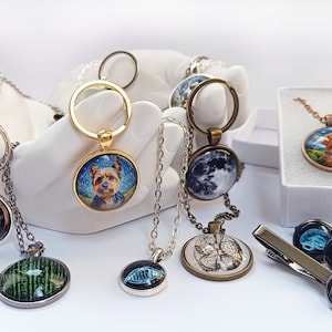 Solar System Space Necklace Planets Necklace Universe Galaxy Jewelry ...