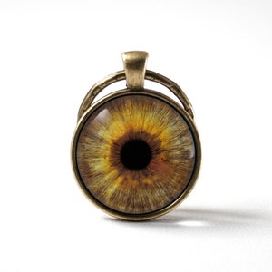 Brown Eye Necklace Human Eyes Jewelry Eye Pendant Unique Gift Birthday ...