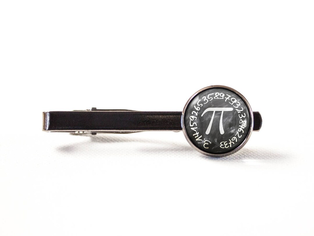 Number Pi Men Tie Clip Teacher Gift Pi Number Jewelry Pi Tie Clip ...