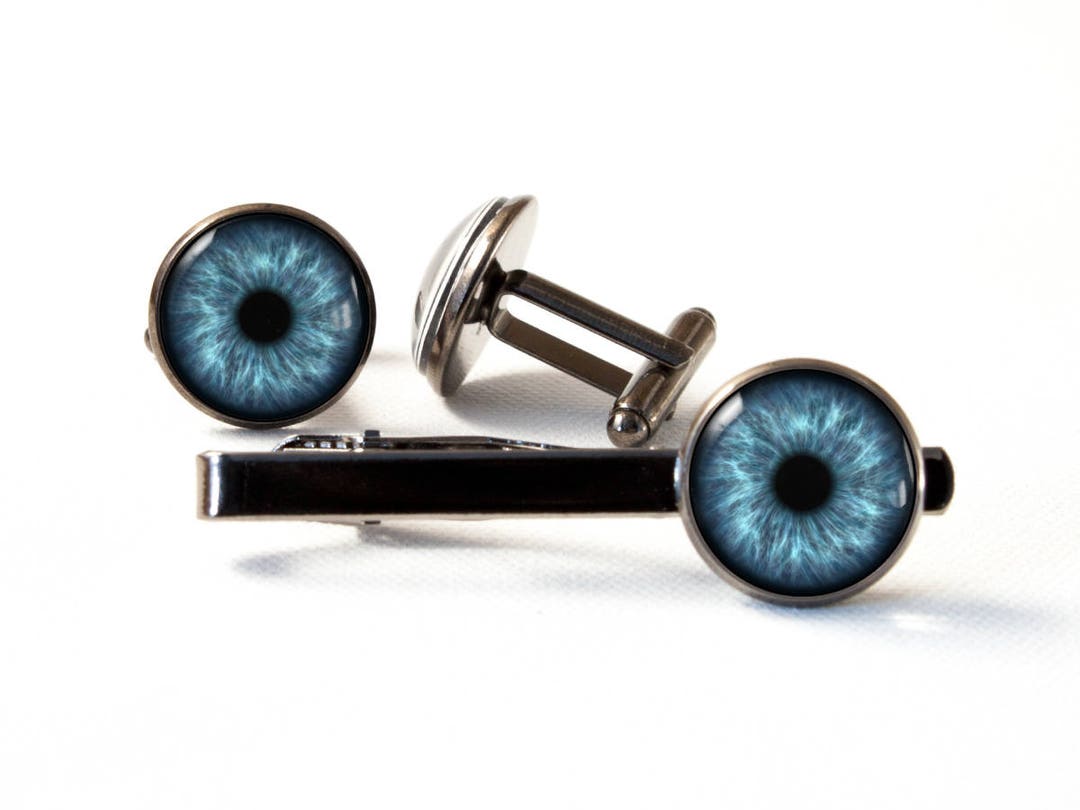Eye Jewellery Tie Bar Cuff Links Tie Clip Eyeball Cufflinks Eye Tie Bar ...