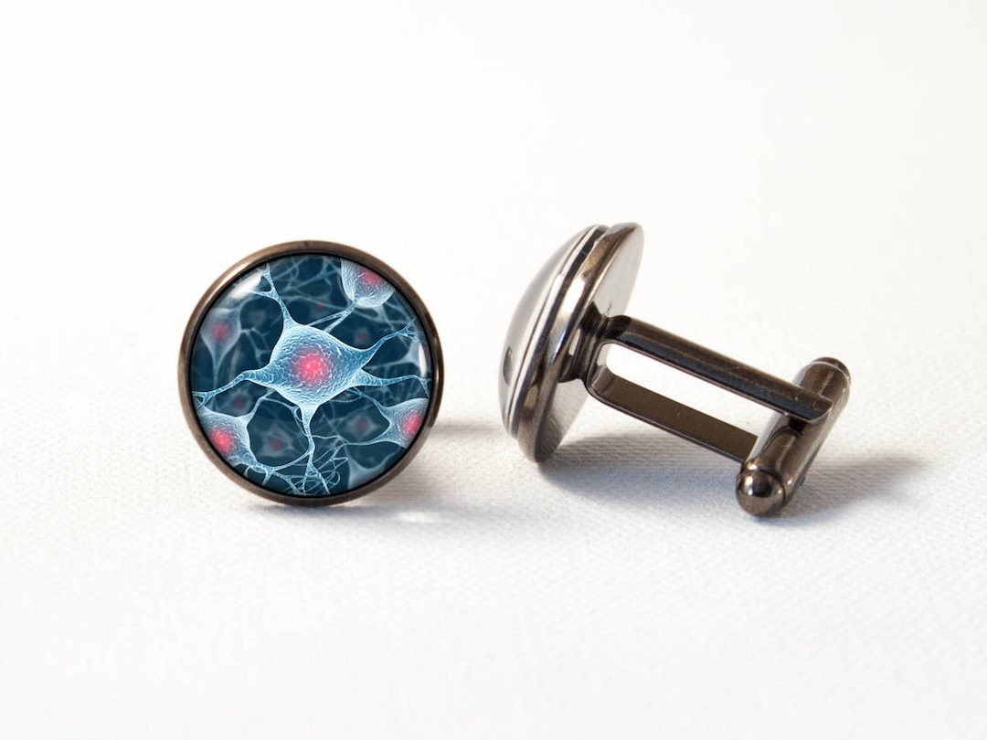 Brain Neuron Cuff Links Nerd Cufflinks Science Gifts Neuron Jewelry Men ...