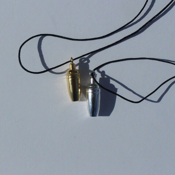 Cocktail Shaker Minimal Necklace Made by Silver 925 Gift for - Etsy