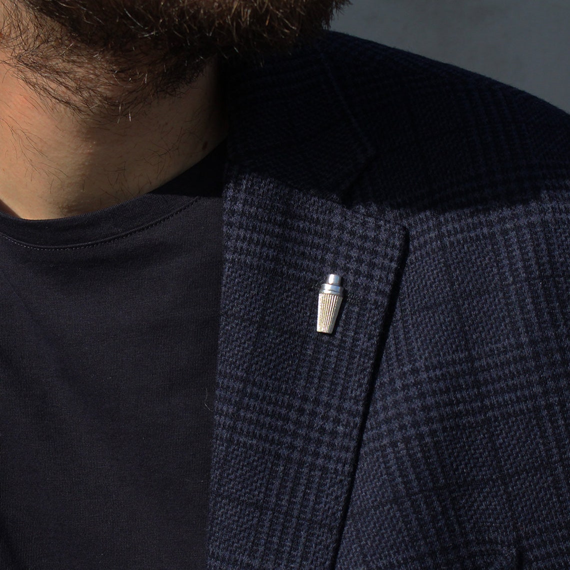 Bartender Pin, Silver 925 ,shaker Pin, Shaker Brooch, Cocktail ...