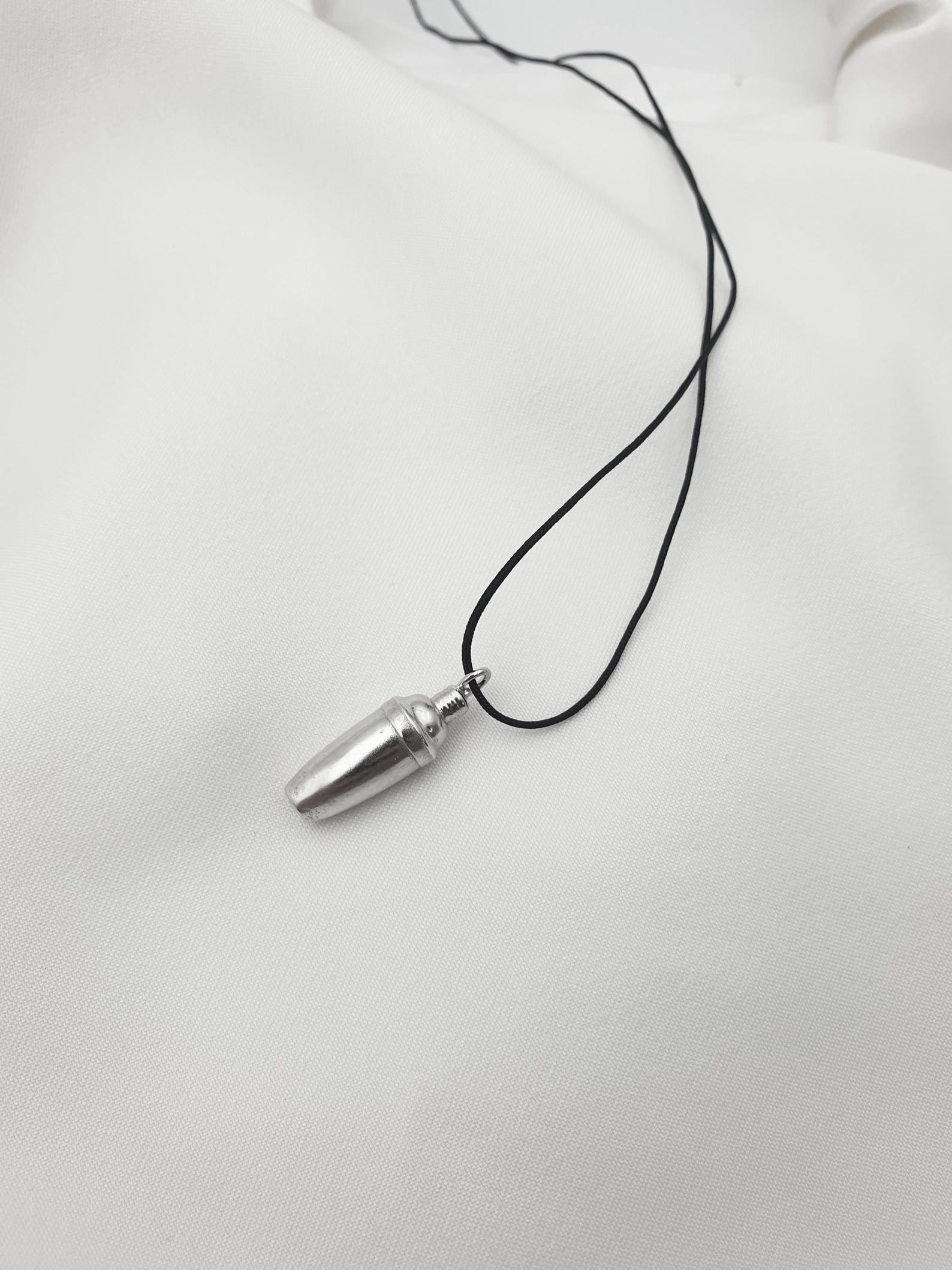 Cocktail Shaker Minimal Necklace Made by Silver 925, Gift for ...