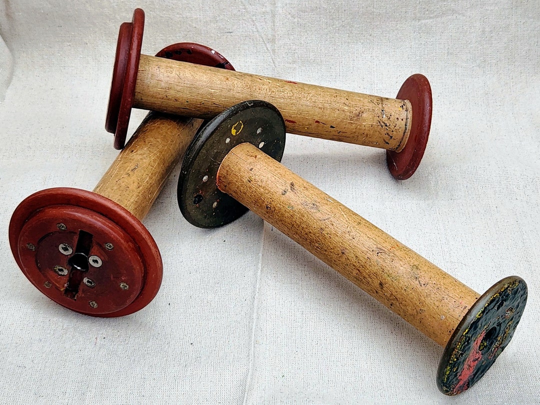 Fabric Spools Bobbins Dye Spools Cotton Mill - Etsy