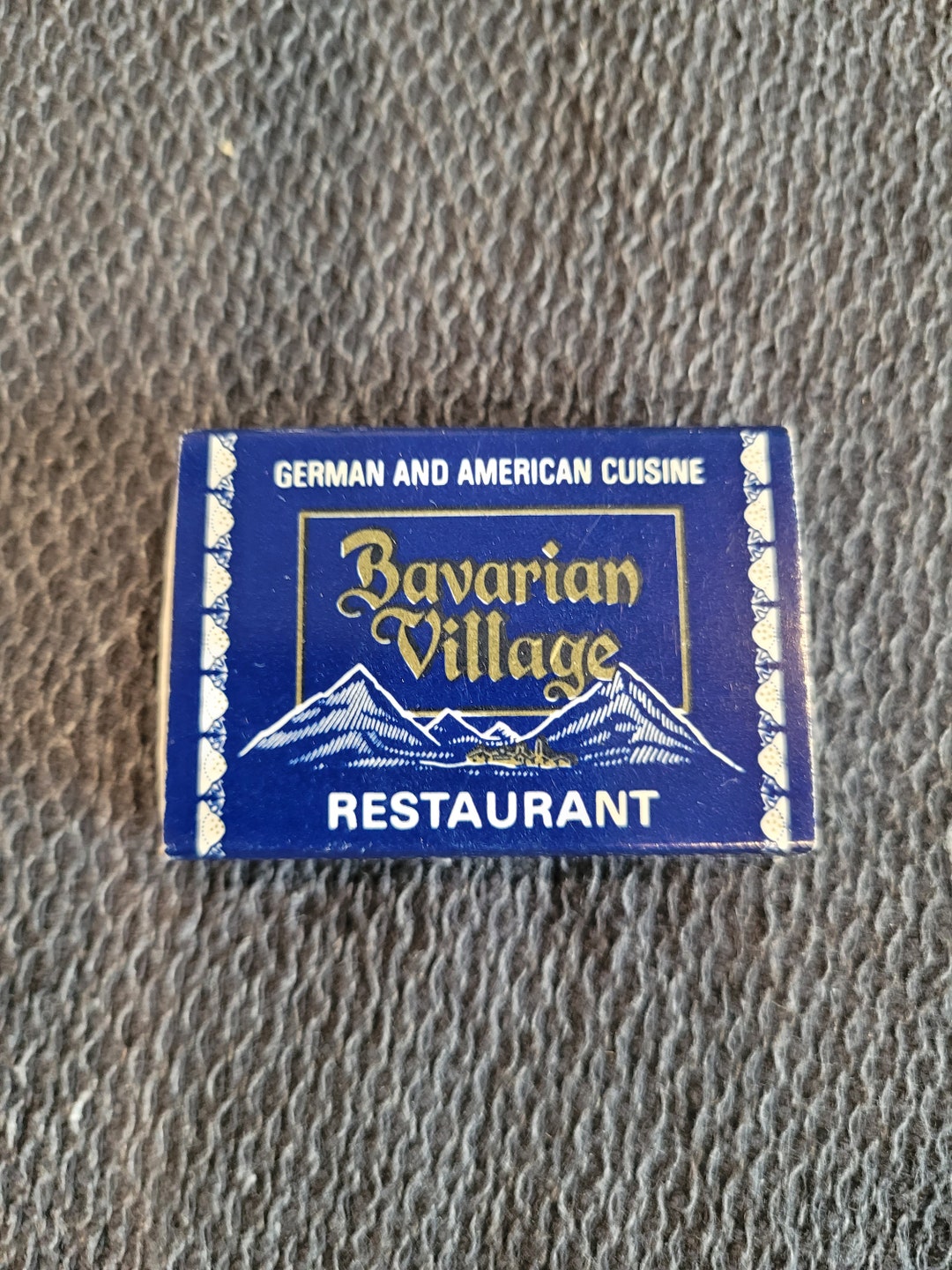 Bavarian Village Restaurant Matchbox -unstruck, Wooden Matches - Etsy