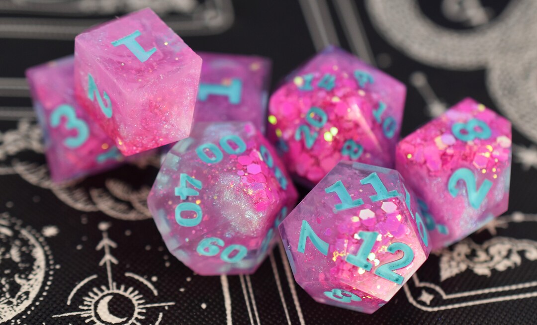 Magical Girl Sharp-edge Dnd Dice Set - Etsy