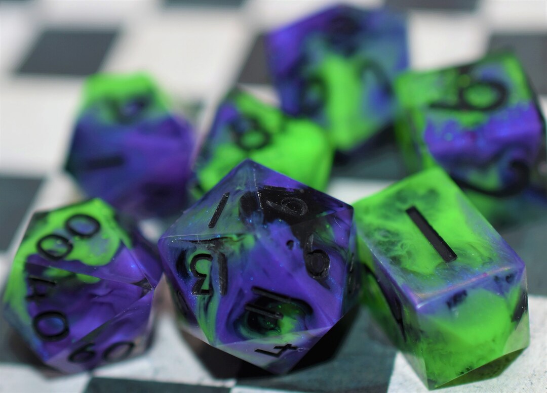 Reader Beware... Sharp-edge Dnd Dice Set - Etsy