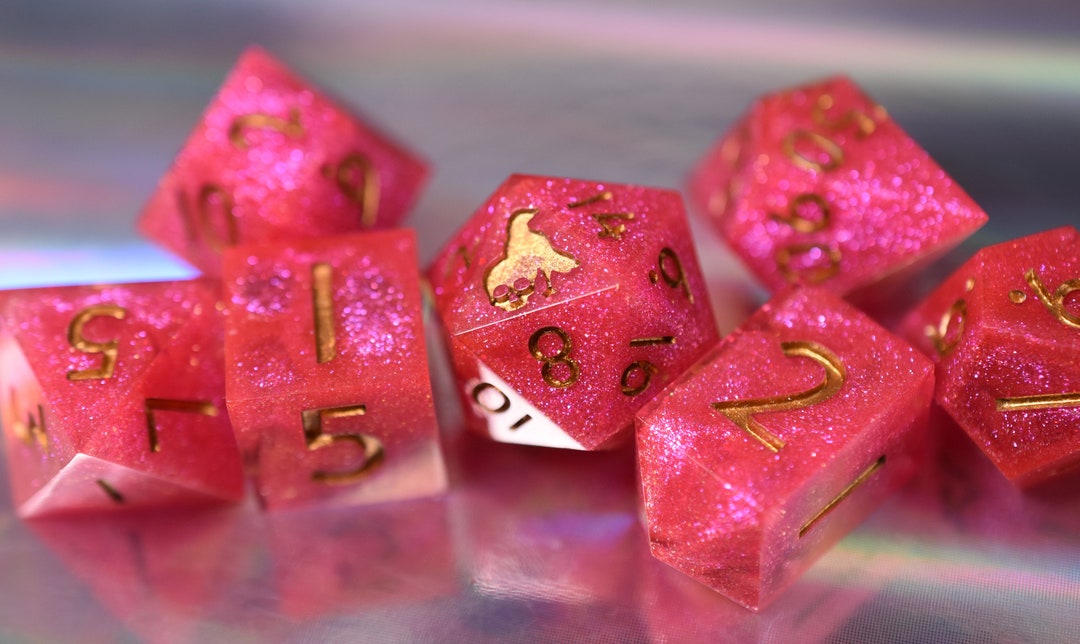 Barbie Girl Sharp-edge Dnd Dice Set - Etsy