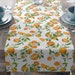 Orange Citrus Table Runner, Spring Summer Table Runner, Kitchen Dining ...