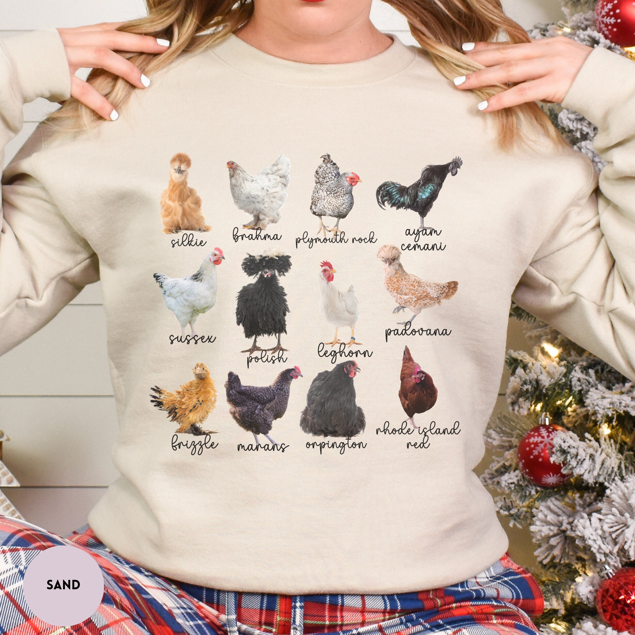 Chicken Breed Sweatshirt Silkie Chicken Pullover Crewneck - Etsy
