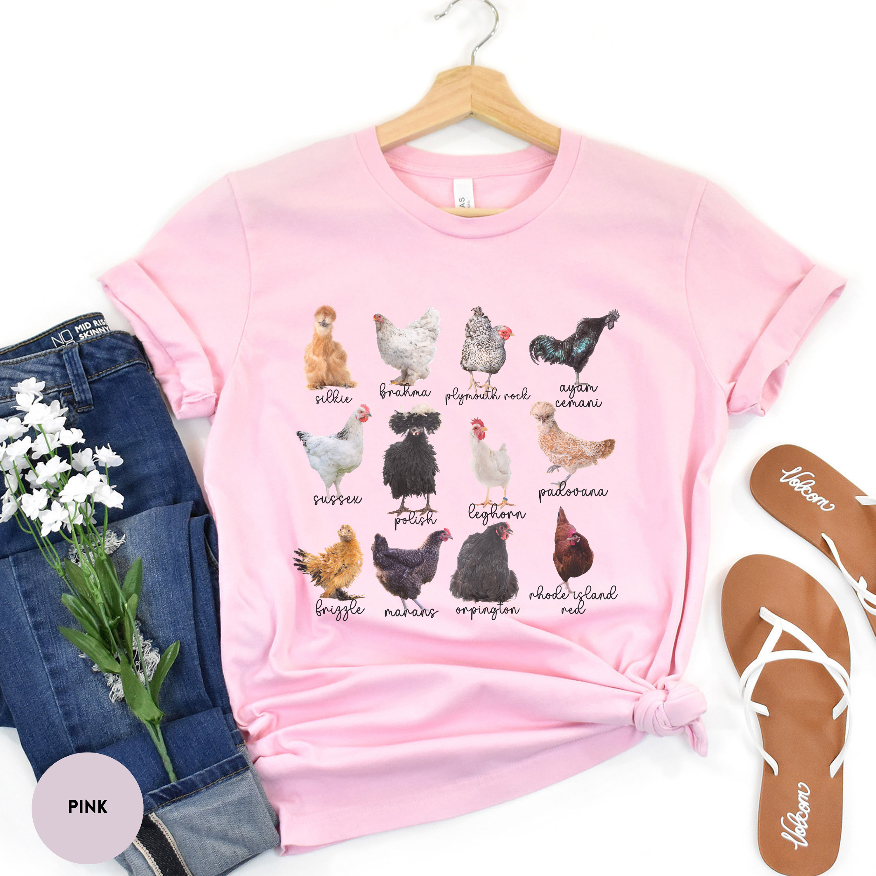 Chicken Breed Shirt, Chicken Lover Gift, Silkie Chicken Tshirt, Gift ...