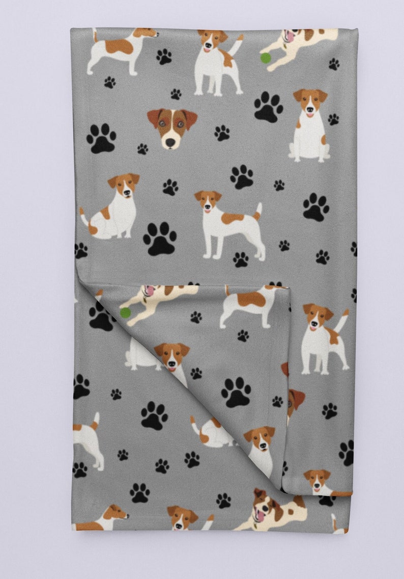 Jack Russell Blanket, Dog Mom Gift, Velveteen Plush, Sherpa Fleece, Pet ...
