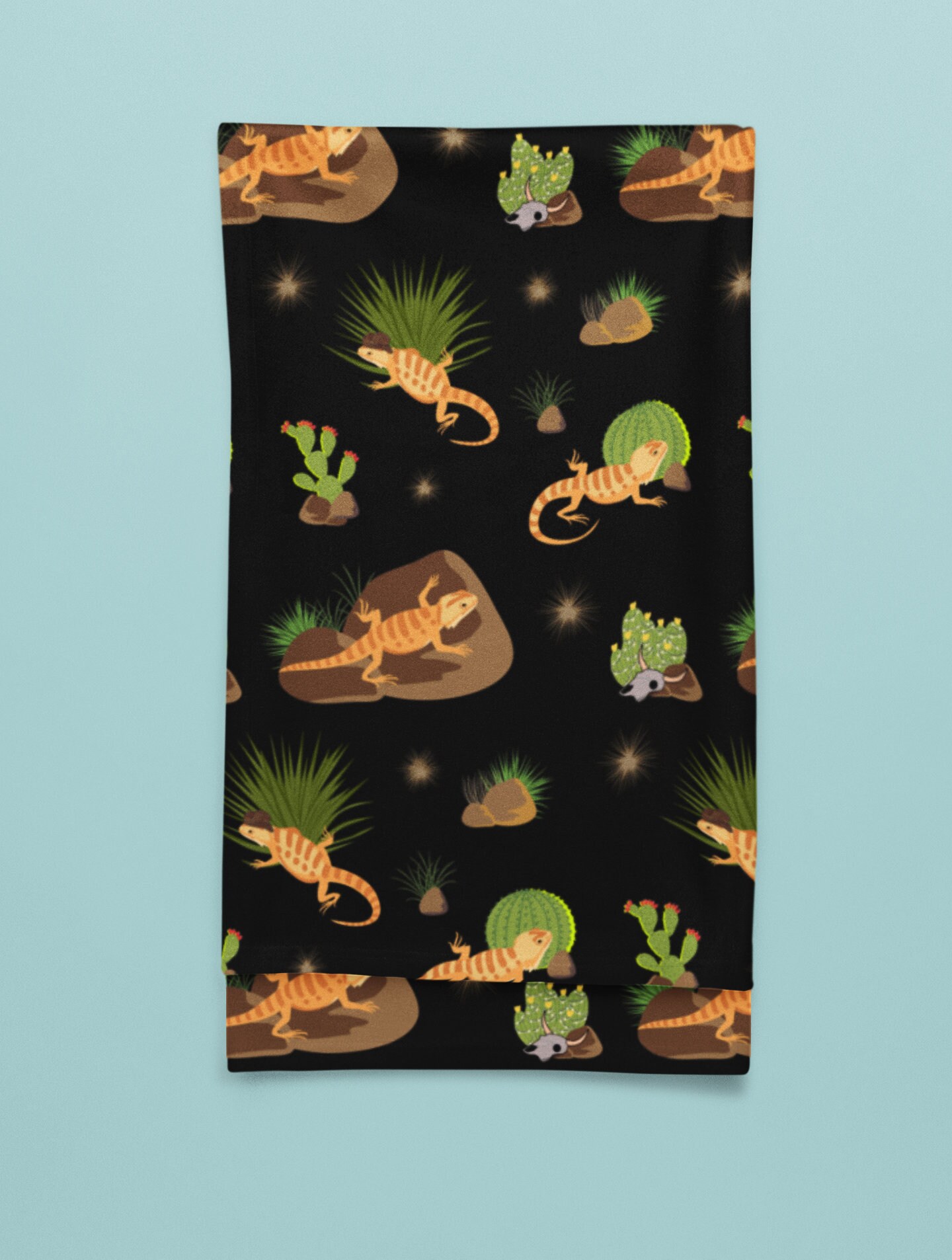 Bearded Dragon Lizard Blanket, Reptile Lover Gift, Velveteen Plush ...