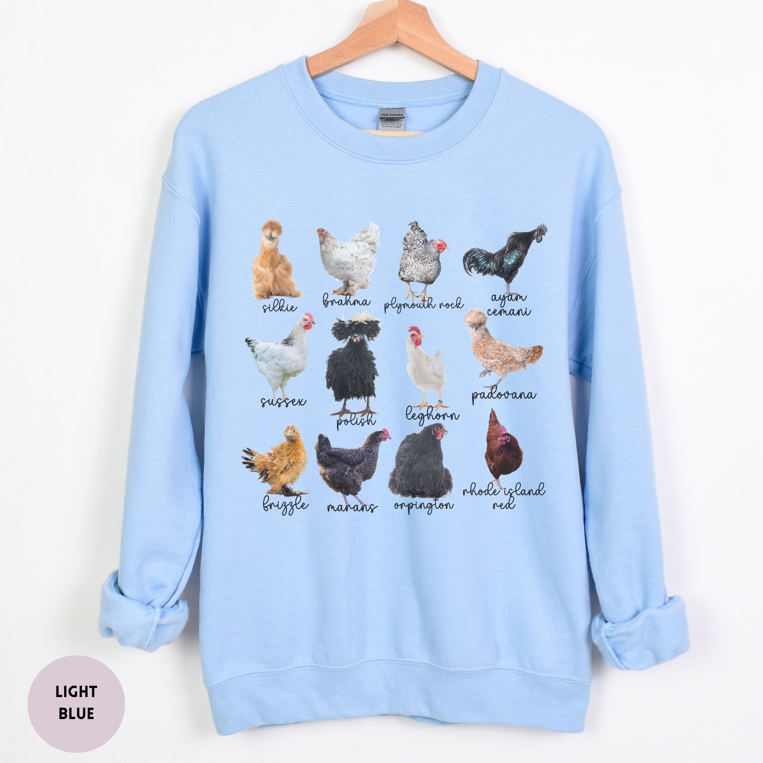 Chicken Breed Sweatshirt Silkie Chicken Pullover Crewneck - Etsy