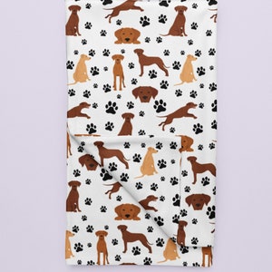 Rhodesian Ridgeback Blanket, Dog Mom Gift, Velveteen Plush, Sherpa ...