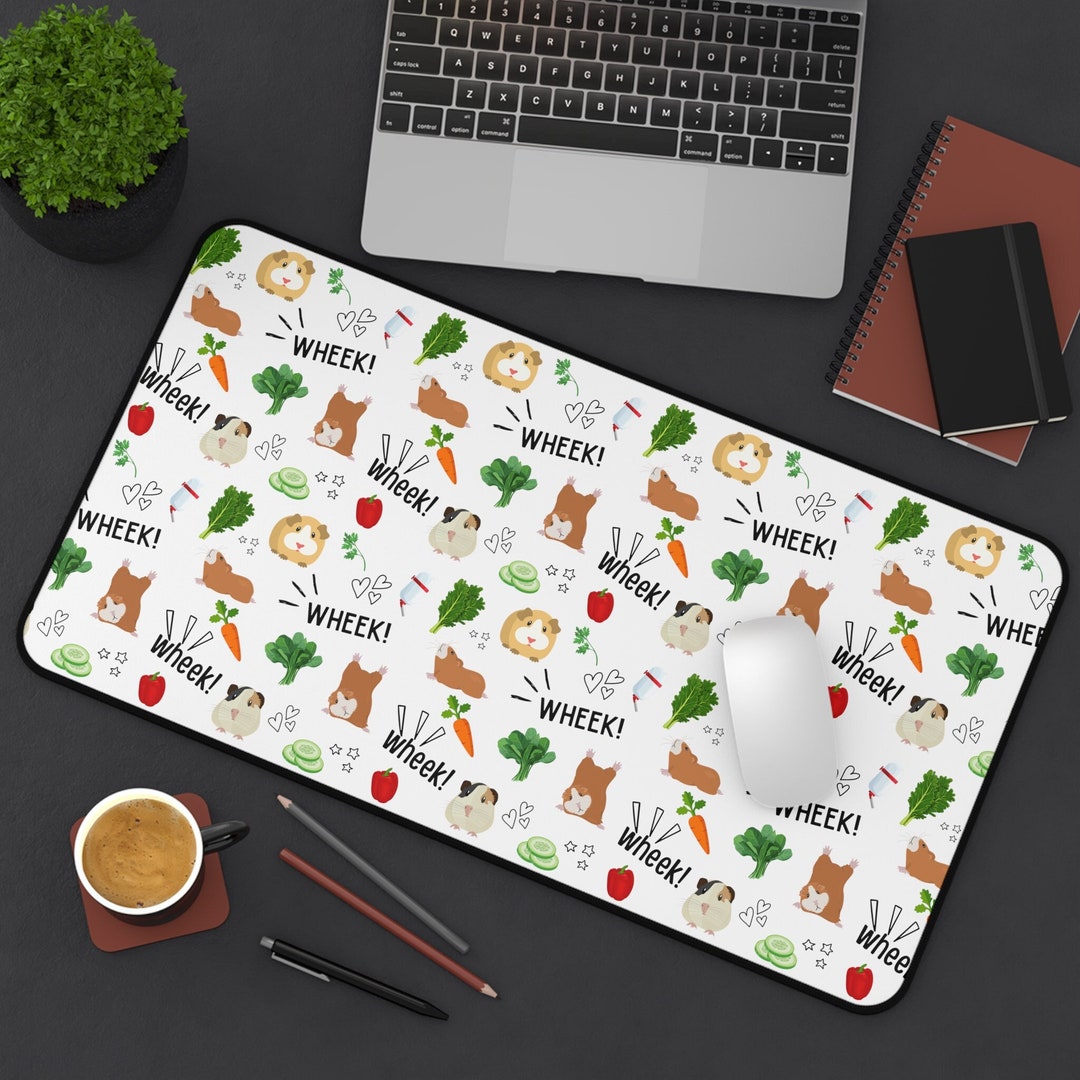 Guinea Pig Desk Mat, Gift for Cavy Mom, Home Office Decor, Funny ...