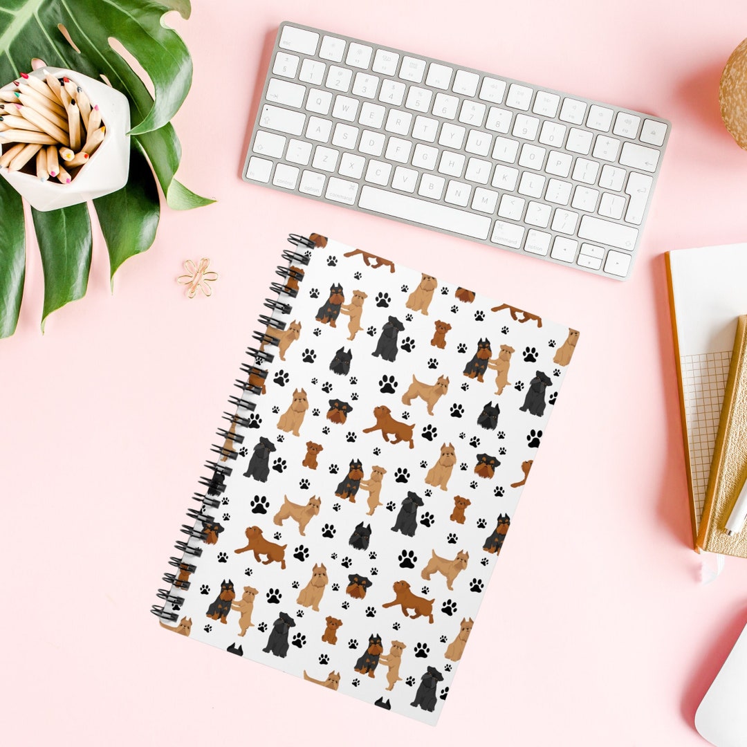 Brussels Griffon Dog Spiral Notebook - Ruled Line, Dog Mom Gift ...