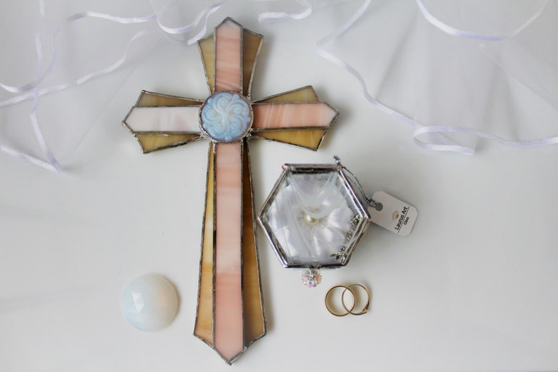 Unique wedding gift set Heirloom quality glass ring box and a | Etsy