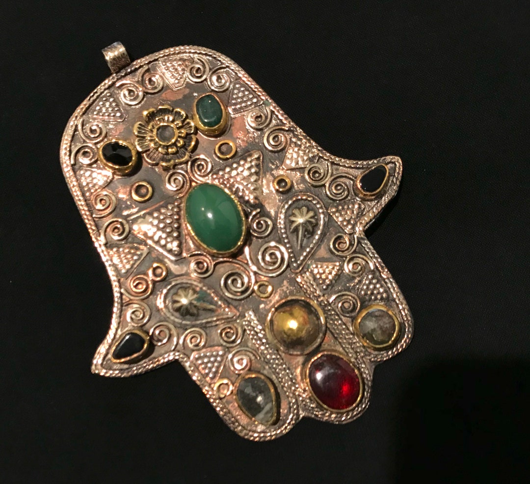 Khamsa Pendant,khamsa Hands of Fatima,protection Pendent,khamsa Jewelry ...
