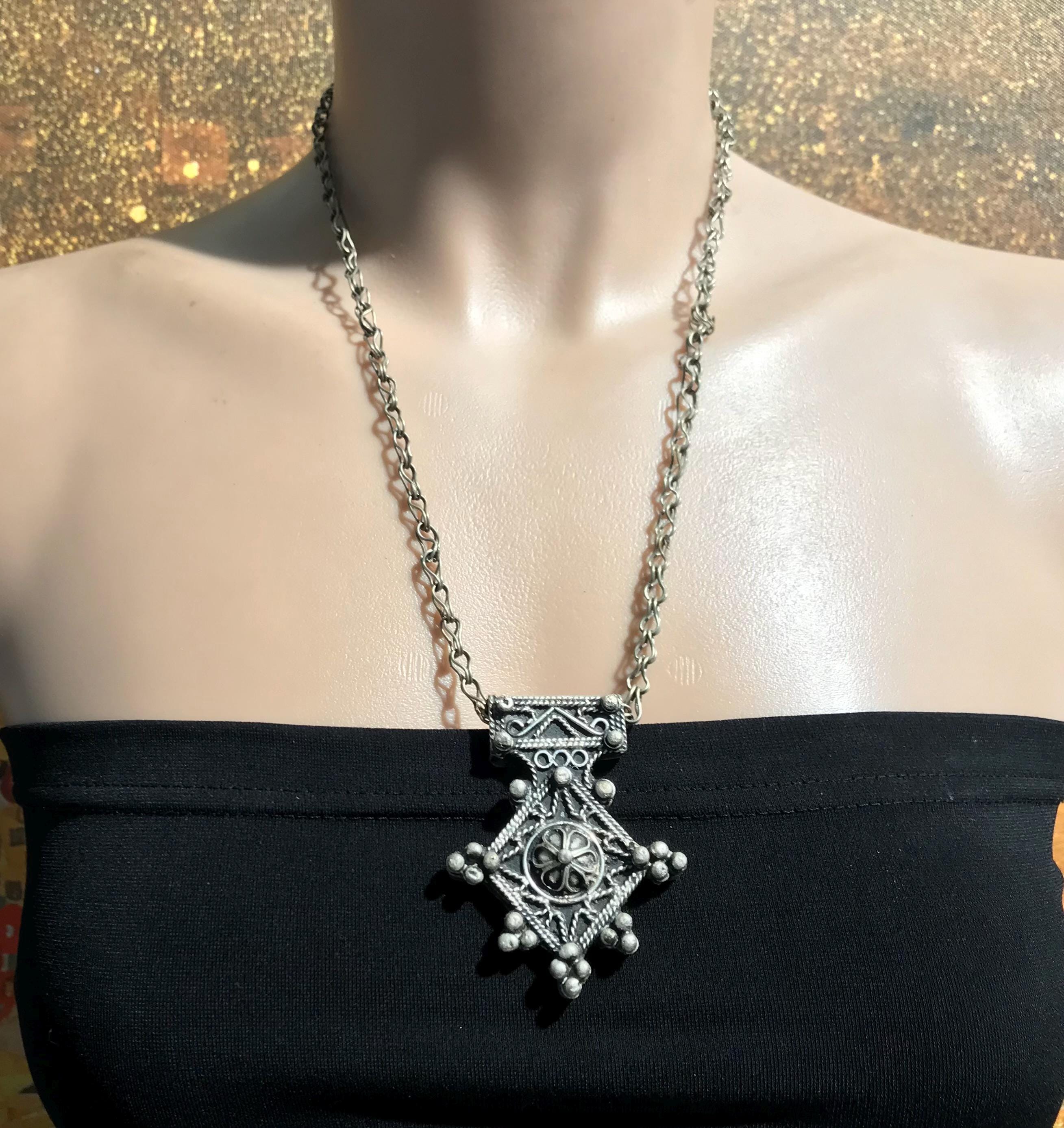 Berber Necklace: Moroccan Tribal Jewelry, 20" - Etsy