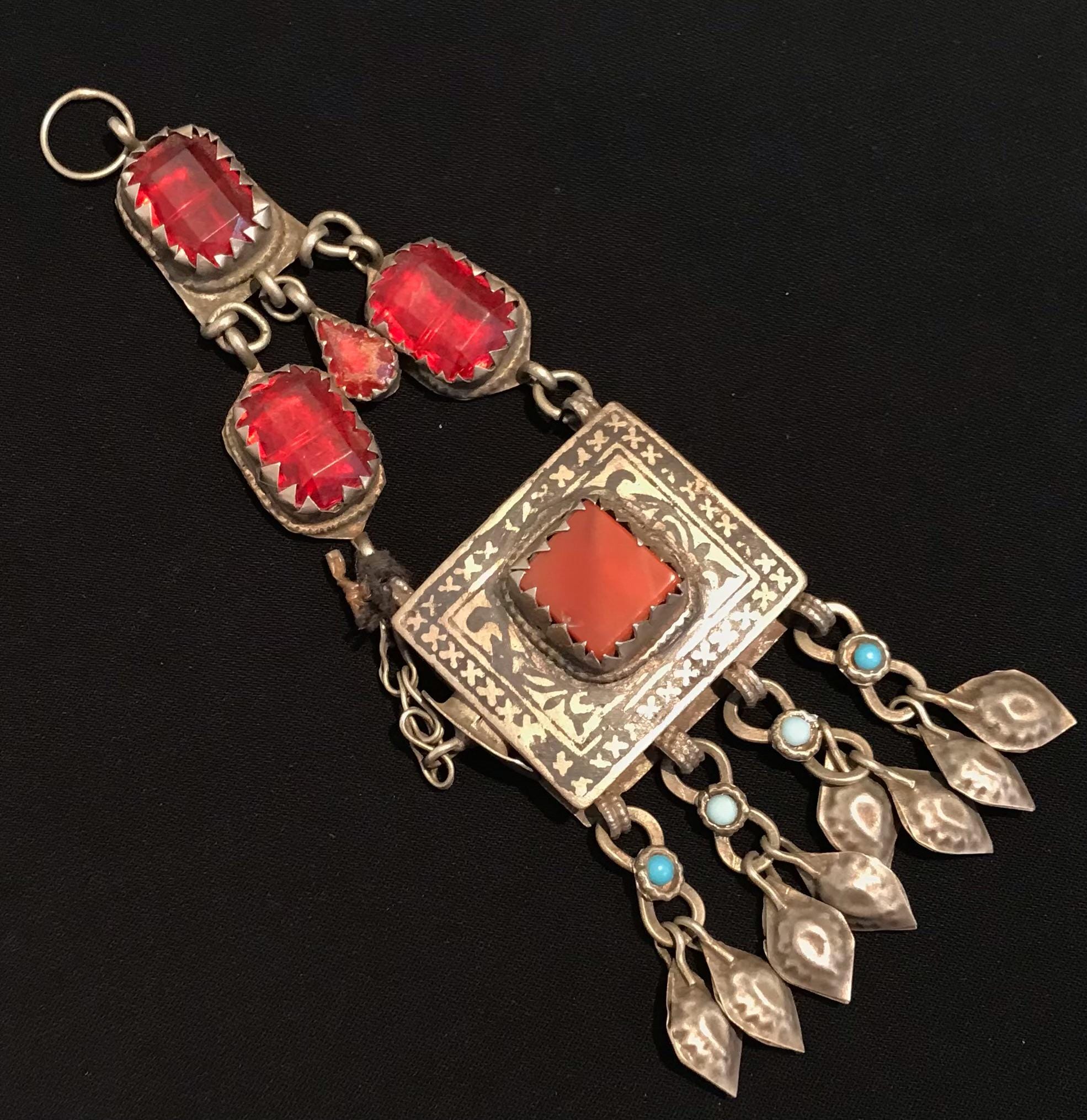 Turkmen Carnelian Amulet – Afghan Prayer Box Pendant, Spiritual ...