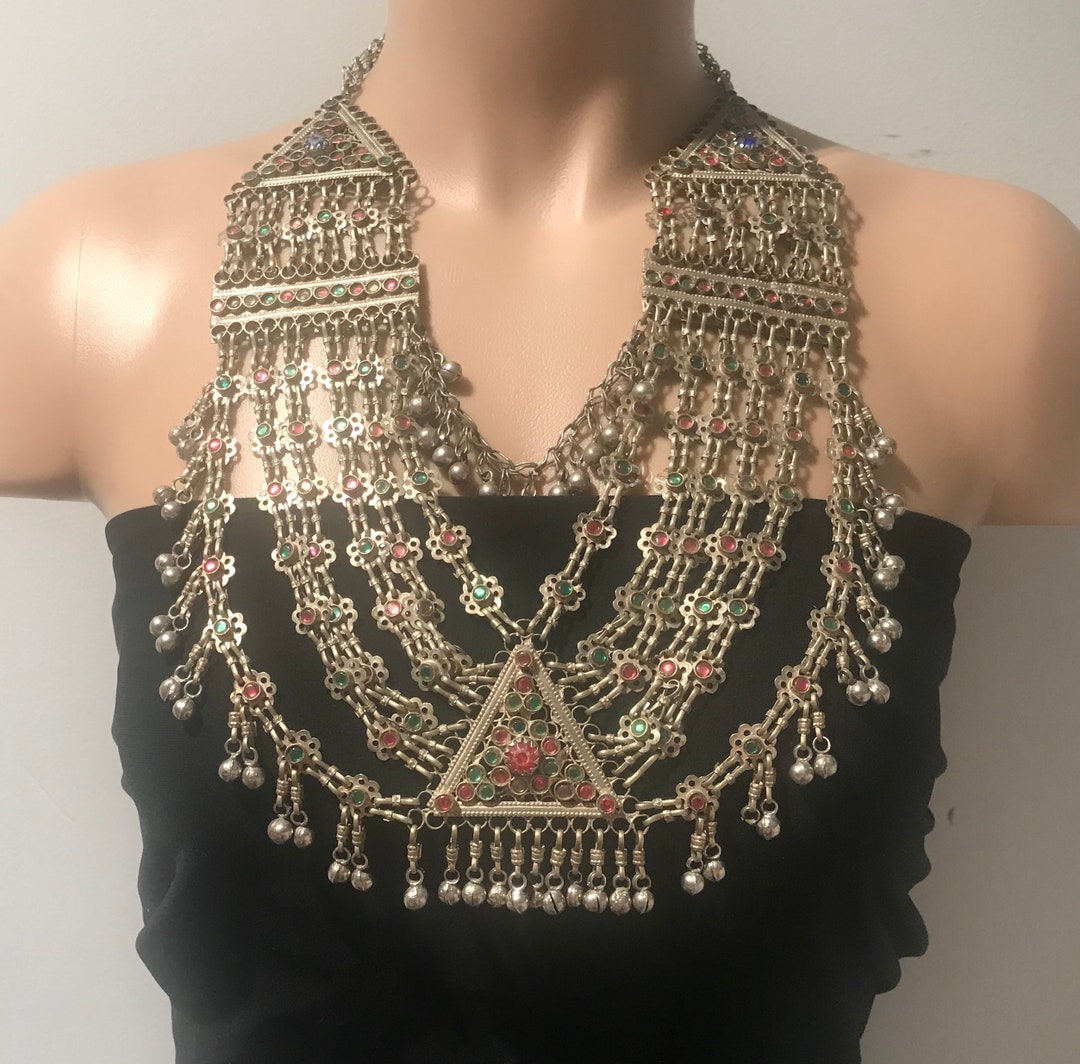 Tribal Necklace - Nomadic Necklace-middle Eastern Jewelry-vintage Style ...