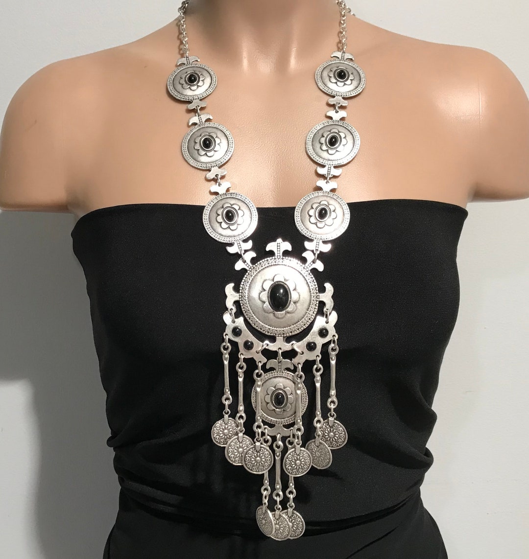 Necklace-middle Eastern Jewelry , Ethnic Necklace , Handmade Necklace ...