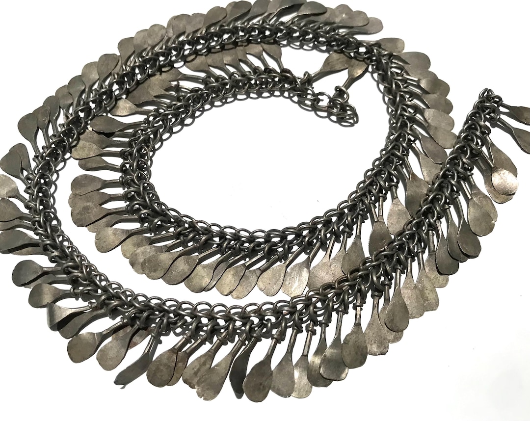 Vintage Belt Chain: 19" Afghan Kuchi Charms, Unfinished - Etsy