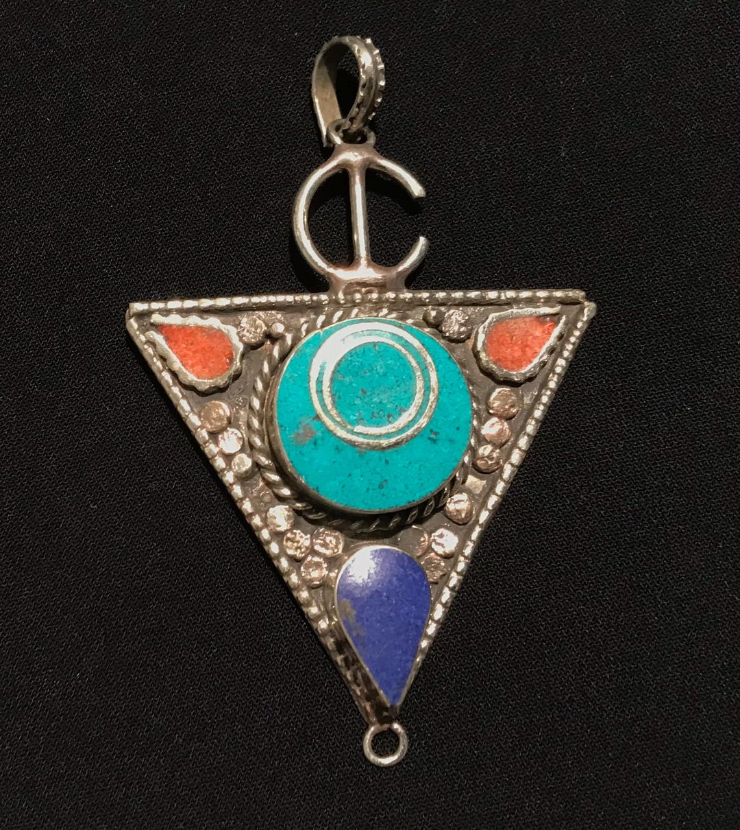 Handmade Berber Tuareg Cross Pendant: Moroccan Enamel Talisman - Etsy