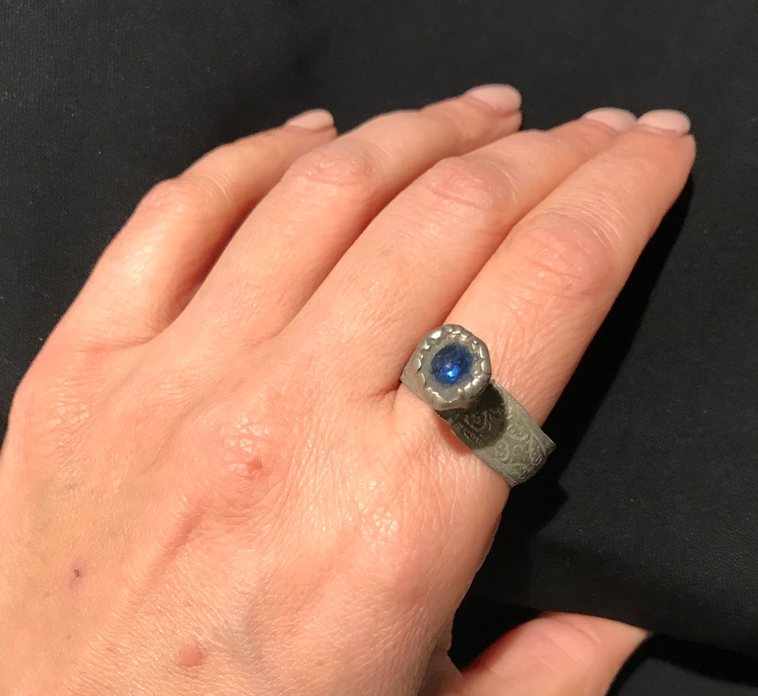 Vintage Kuchi Tribe Ring: Afghan Handmade White Metal Ring (size 13) - Etsy