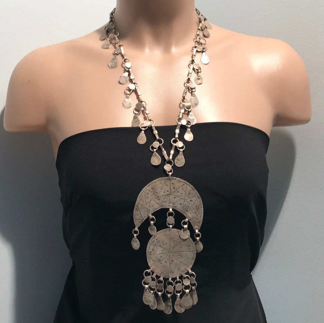 Tribal Berber Necklace, Tuareg Necklace, Moroccan Berber Necklace ...