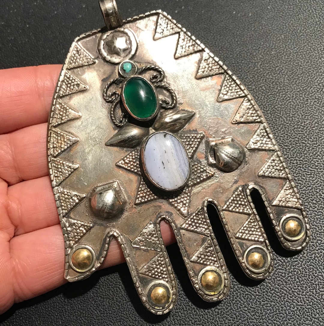 Khamsa Pendant,khamsa Hands of Fatima,protection Pendent,khamsa Jewelry ...