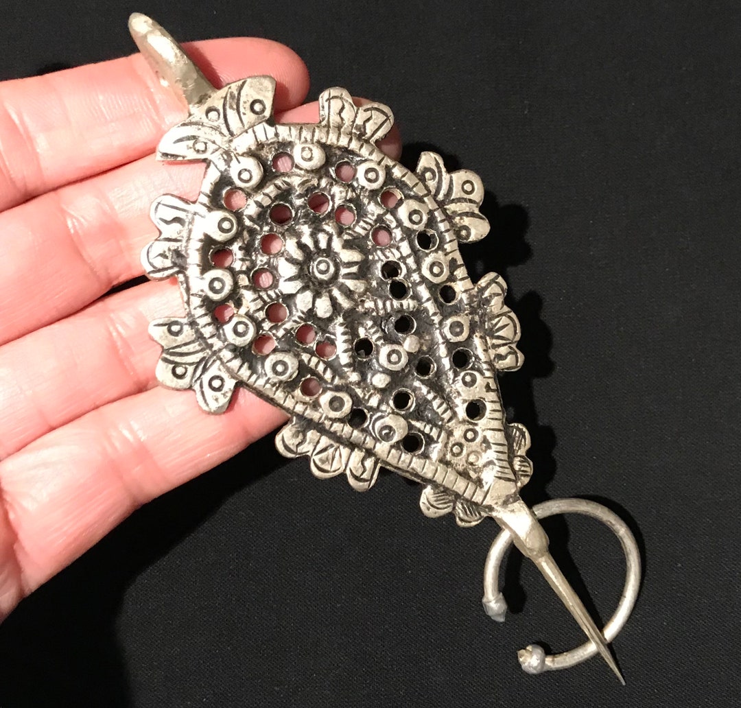 Berber Pendant , Moroccan Fibula, Moroccan Brooch, Moroccan Berber ...