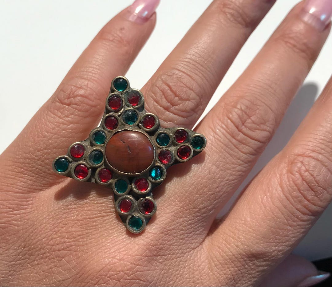Vintage Tribal Ring, Size 8 Vintage Ring,kuchi Ring,ring,vintage ...