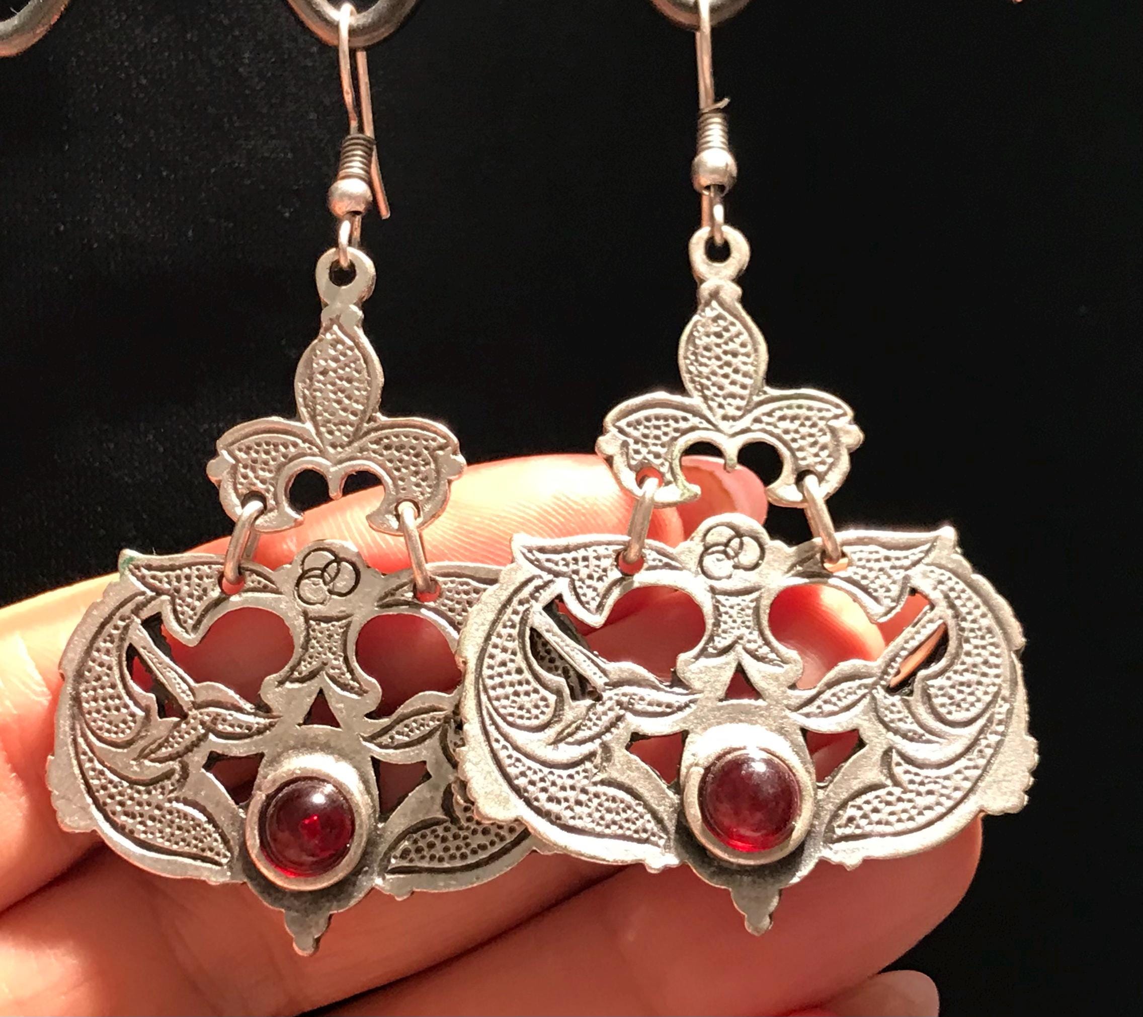 Tribal Dangle Earrings – Middle Eastern Boho Jewelry - Etsy
