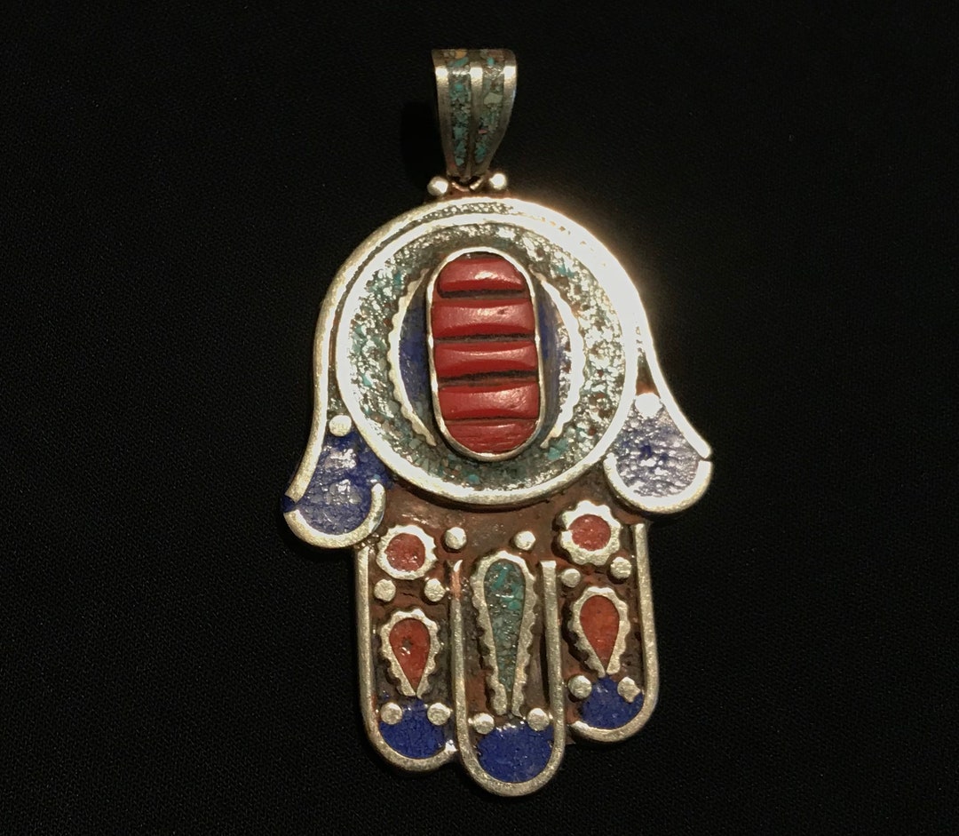 Khamsa Pendant Hands of Fatima Protection Pendent Hamza Pendant ...