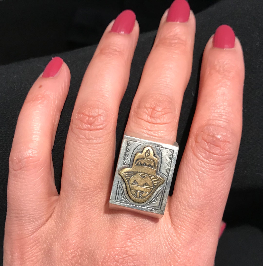 Khamsa Ring, 9 tuareg Ring, Hands of Fatima Ring, Tuareg Jewelry ...