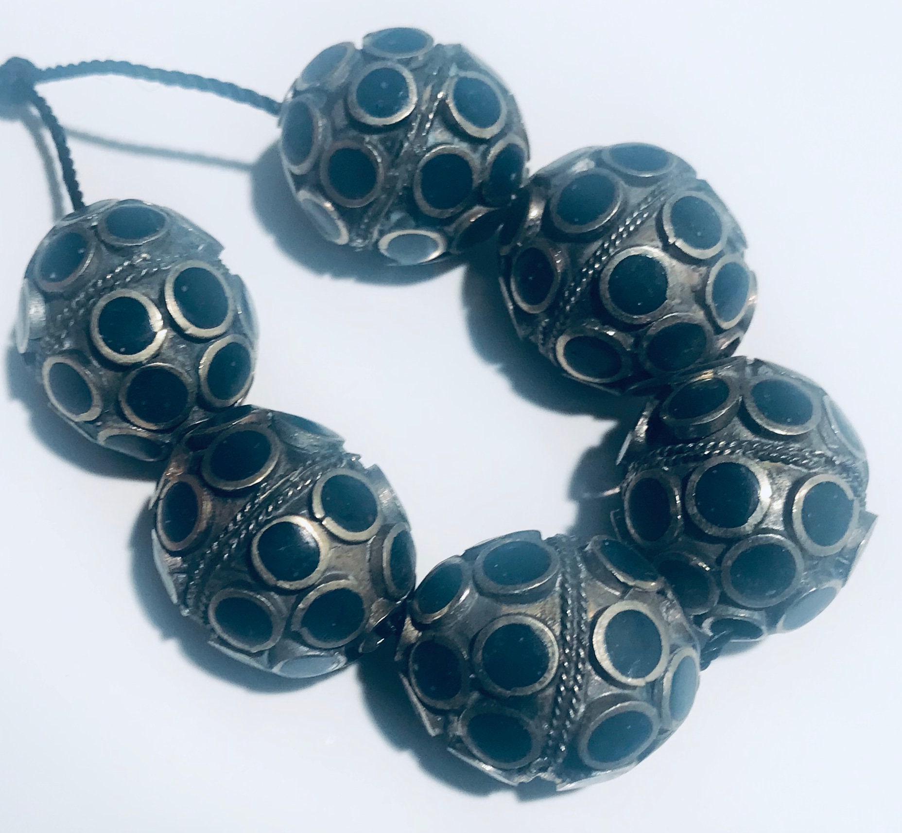 Vintage Beads Beads Handmade Enameled Beads-necklace - Etsy