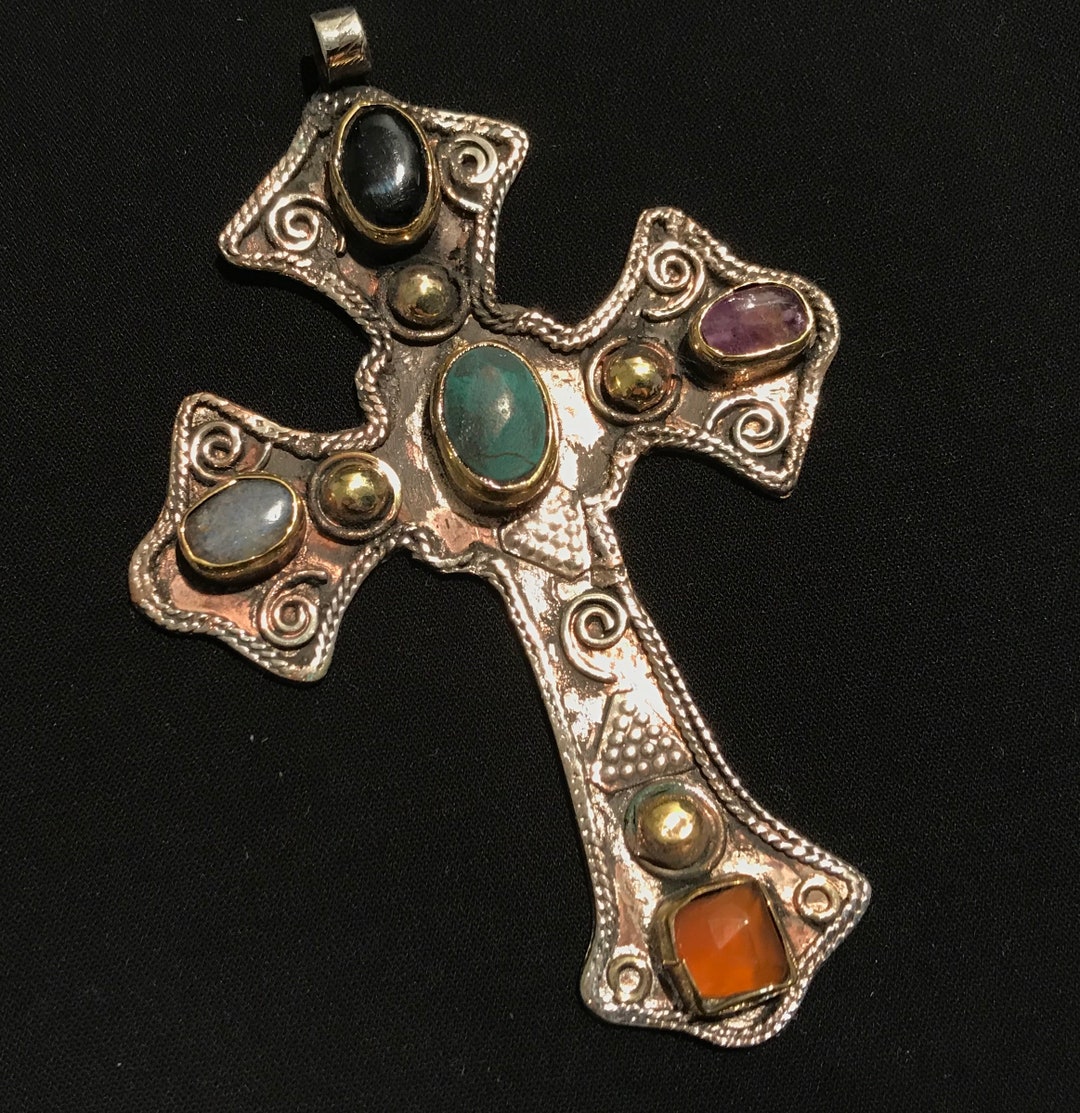 Cross Pendant , Crucifix Necklace, Cross Catholic Jewelry, Christian ...