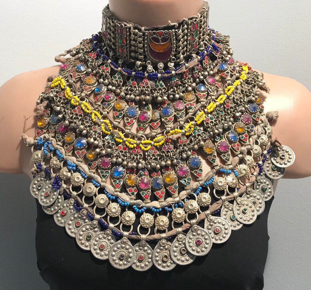 Tribal Necklace - Nomadic Necklace-middle Eastern Jewelry-vintage Style ...