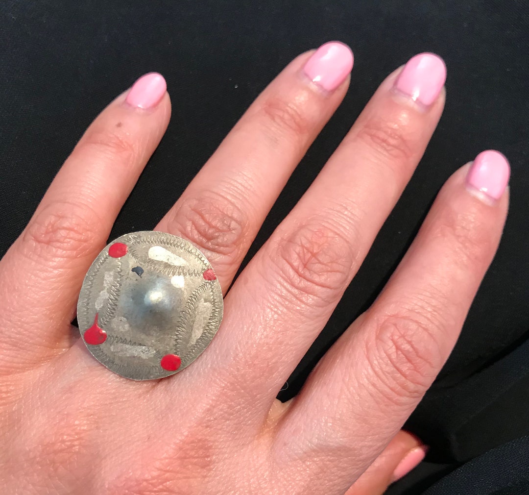 Old Moroccan Ring , Size 8.5 Vintage Ring , Old Moroccan Berber Ring ...
