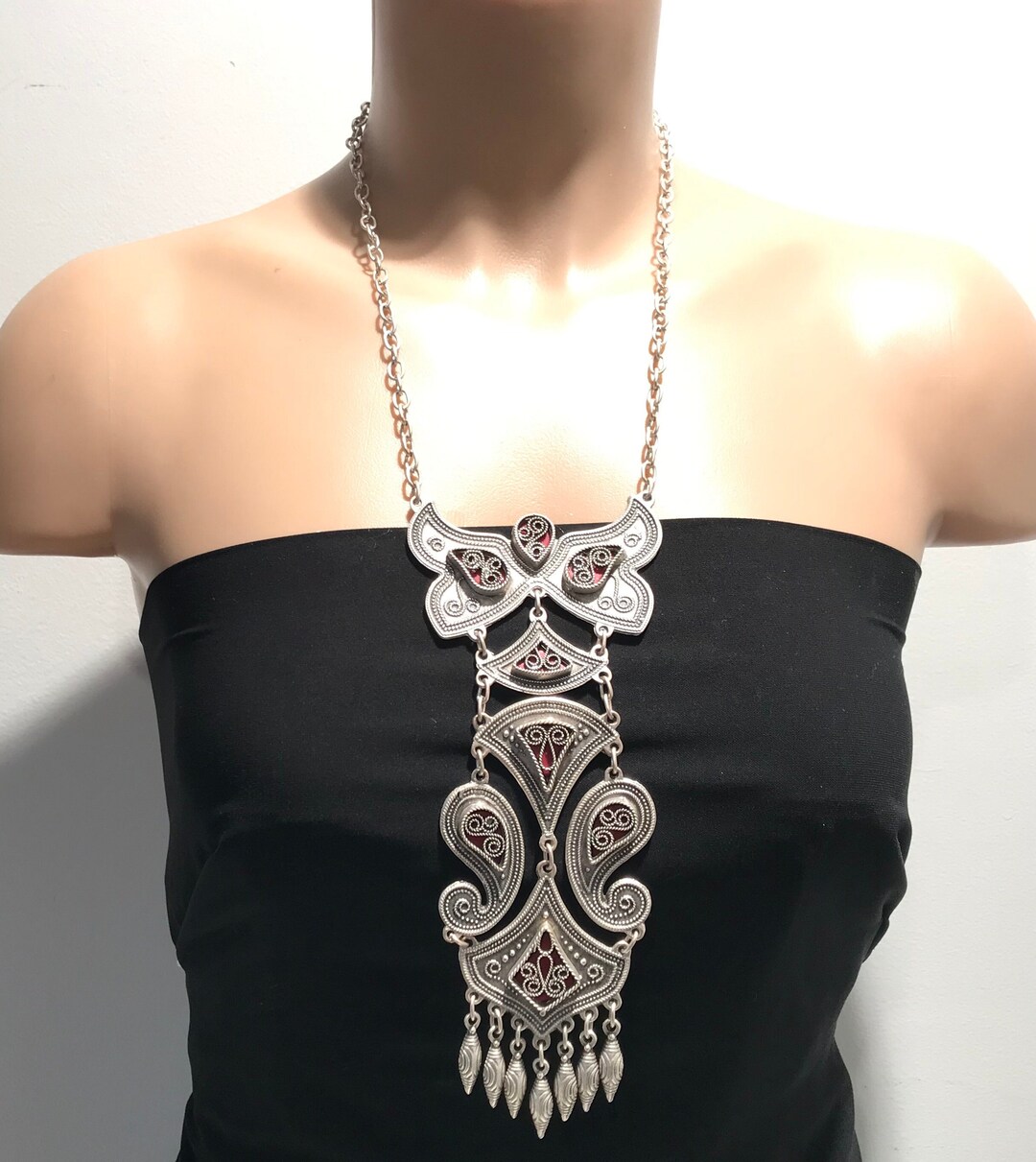 Middle Eastern Necklace - Tribal Jewelry-ethnic Necklace- Handmade ...