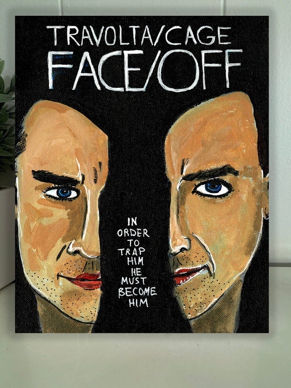Face/Off 90s Movie Painting Digital Print on Canvas | Etsy