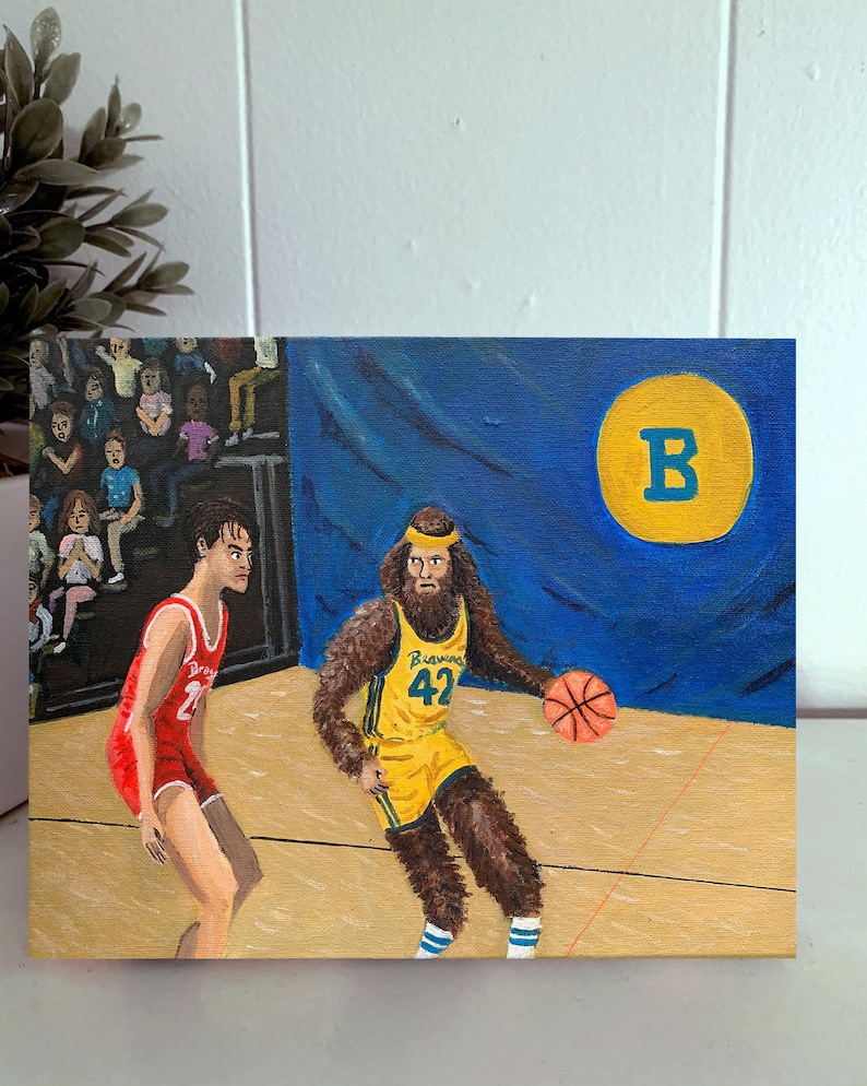 Teen Wolf 80s Movie Painting Print on Canvas - Etsy