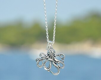 Octopus necklace | Etsy