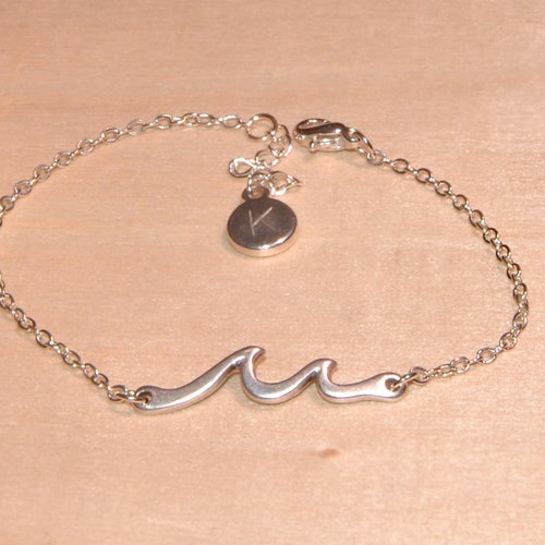Wave Bracelet Bangle Ocean Beach Jewelry - Etsy