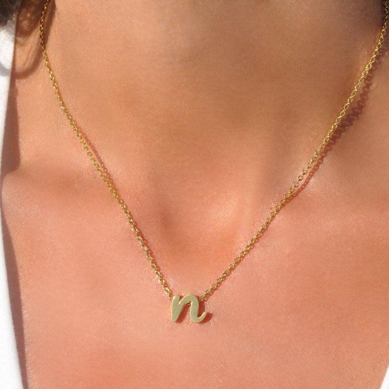 Cursive Necklace - Etsy